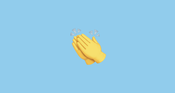 👏 Klappende Handen Emoji on Twitter Emoji Stickers 13.1