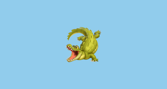 🐊 Cocodrilo Emoji on Twitter Emoji Stickers 13.1