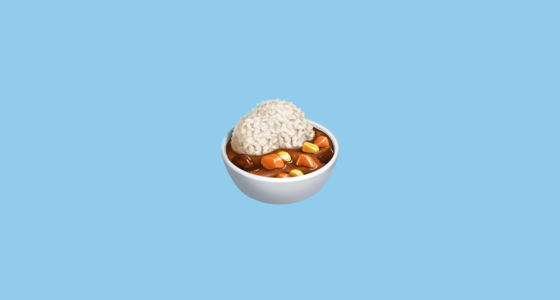 🍛 Riz Au Curry Emoji on Twitter Emoji Stickers 13.1