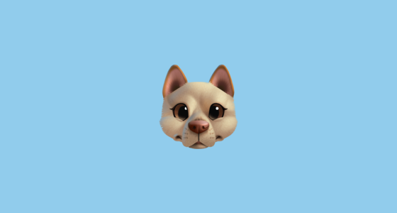 🐶 Dog Face Emoji on Twitter Emoji Stickers 13.1