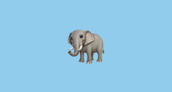 🐘 Elephant Emoji on Twitter Emoji Stickers 13.1
