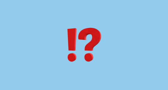 ⁉️ Exclamation Question Mark Emoji on Twitter Emoji Stickers 13.1