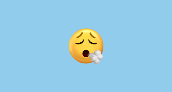😮‍💨 Face Exhaling Emoji on Twitter Emoji Stickers 13.1