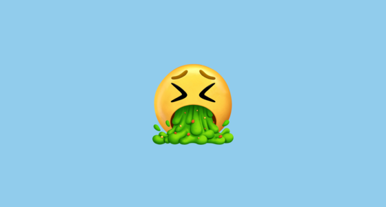 🤮 Cara Vomitando Emoji on Twitter Emoji Stickers 13.1
