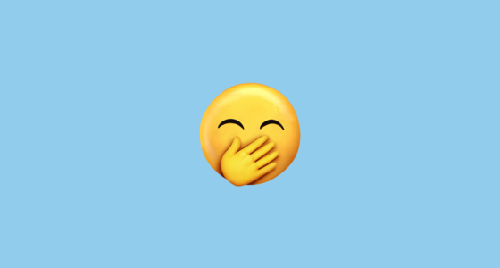 🤭 Visage Avec Une Main Sur La Bouche Emoji on Twitter Emoji Stickers 13.1