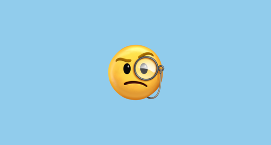 🧐 Face with Monocle Emoji on Twitter Emoji Stickers 13.1
