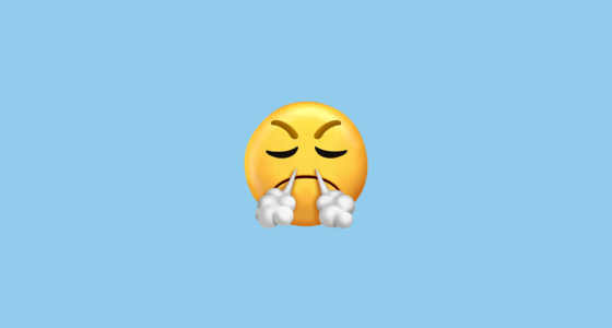 😤 Face with Steam From Nose Emoji on Twitter Emoji Stickers 13.1