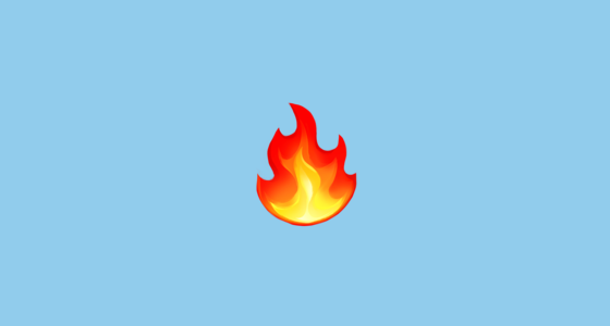 🔥 Feu Emoji on Twitter Emoji Stickers 13.1
