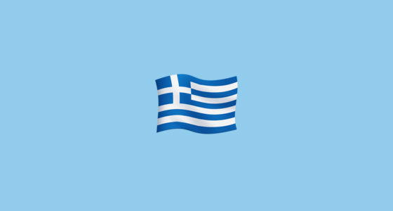 🇬🇷 Drapeau: Grèce Emoji on Twitter Emoji Stickers 13.1