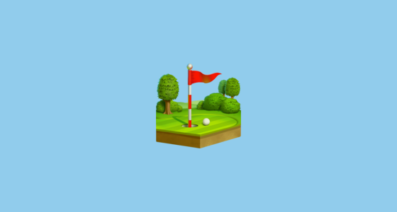⛳ Flag in Hole Emoji on Twitter Emoji Stickers 13.1