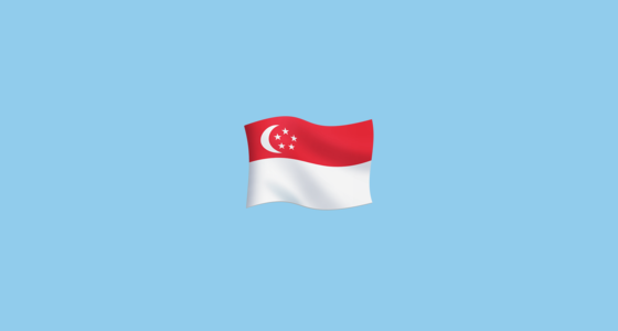 🇸🇬 Flagge: Singapur Emoji on Twitter Emoji Stickers 13.1