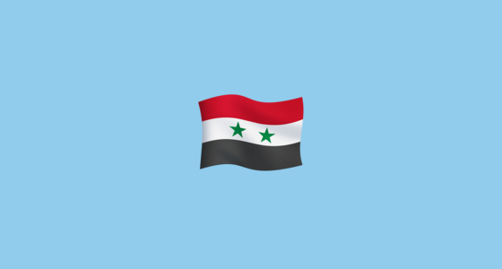 🇸🇾 Bandeira: Síria Emoji on Twitter Emoji Stickers 13.1
