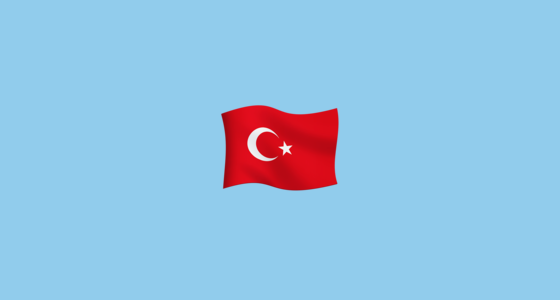 🇹🇷 Drapeau: Turquie Emoji on Twitter Emoji Stickers 13.1