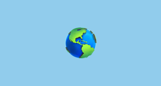 🌎 Globe Showing Americas Emoji on Twitter Emoji Stickers 13.1