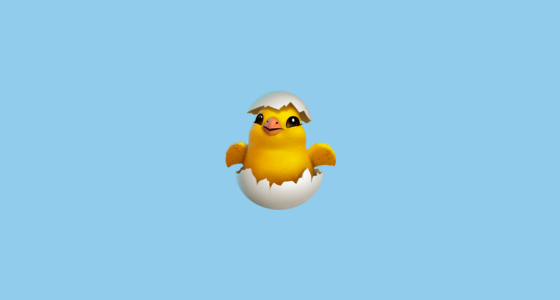 🐣 Hatching Chick Emoji on Twitter Emoji Stickers 13.1