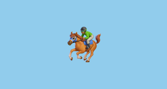 🏇🏾 赛马: 中等-深肤色 Emoji on Twitter Emoji Stickers 13.1