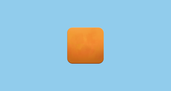 🟧 Orange Square Emoji on Twitter Emoji Stickers 13.1