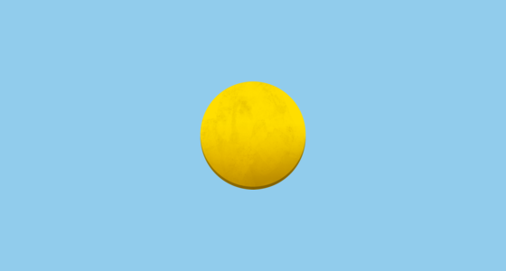🟡 Yellow Circle Emoji on Twitter Emoji Stickers 13.1