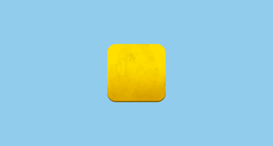 🟨 Yellow Square Emoji on Twitter Emoji Stickers 13.1