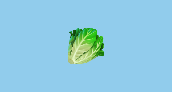 🥬 Sayuran Hijau Emoji on Twitter Emoji Stickers 13.1