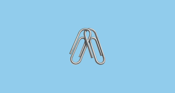 🖇️ Clips Unidos Emoji on Twitter Emoji Stickers 13.1