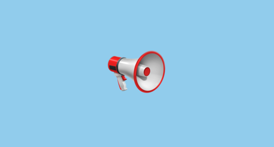 📢 Altavoz De Mano Emoji on Twitter Emoji Stickers 13.1