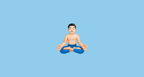 🧘🏻‍♂️ Man in Lotus Position: Light Skin Tone Emoji on Twitter Emoji ...