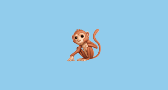 🐒 Monkey Emoji on Twitter Emoji Stickers 13.1