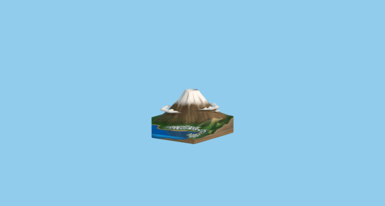 🗻 Mount Fuji Emoji on Twitter Emoji Stickers 13.1
