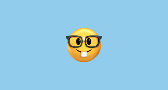🤓 Rosto De Nerd Emoji on Twitter Emoji Stickers 13.1