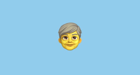 🧓 Äldre Person Emoji on Twitter Emoji Stickers 13.1