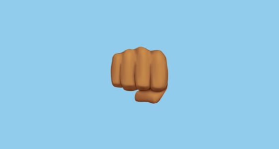 👊🏾 Oncoming Fist: Medium-Dark Skin Tone Emoji on Twitter Emoji Stickers ...