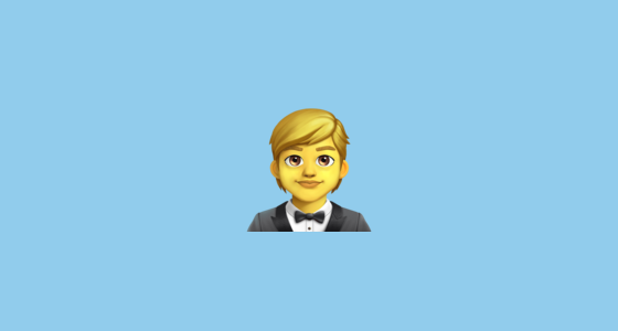 🤵 Personne En Smoking Emoji on Twitter Emoji Stickers 13.1