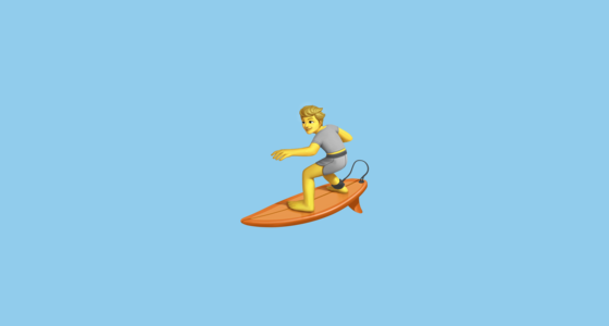 🏄 Person Surfing Emoji on Twitter Emoji Stickers 13.1