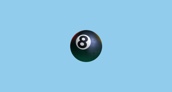 🎱 Bola Negra De Billar Emoji on Twitter Emoji Stickers 13.1