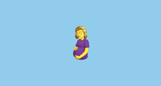🤰 Pregnant Woman Emoji on Twitter Emoji Stickers 13.1