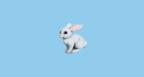 🐇 Rabbit Emoji on Twitter Emoji Stickers 13.1