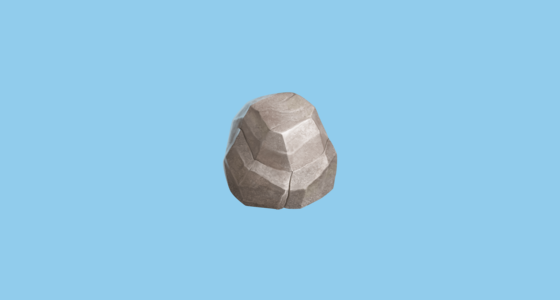 🪨 Pedra Emoji on Twitter Emoji Stickers 13.1