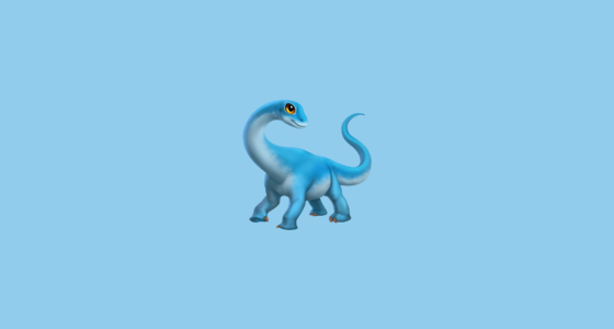🦕 Sauropod Emoji on Twitter Emoji Stickers 13.1