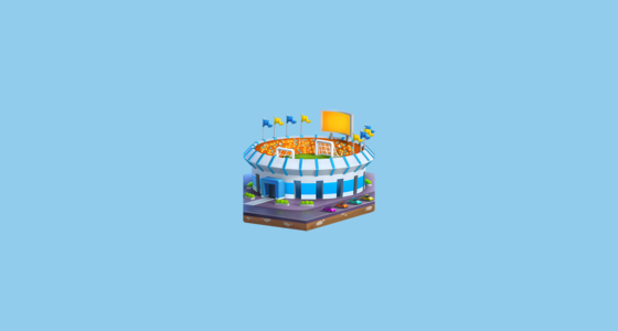 🏟️ Stadium Emoji on Twitter Emoji Stickers 13.1