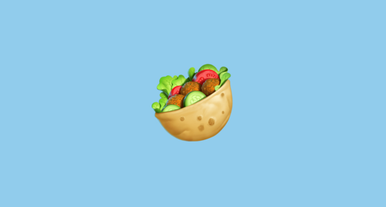 🥙 Stuffed Flatbread Emoji on Twitter Emoji Stickers 13.1