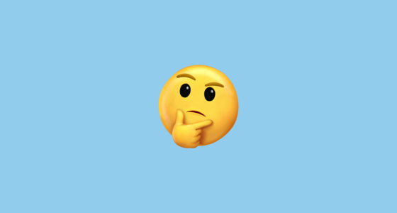🤔 Visage En Pleine Réflexion Emoji on Twitter Emoji Stickers 13.1