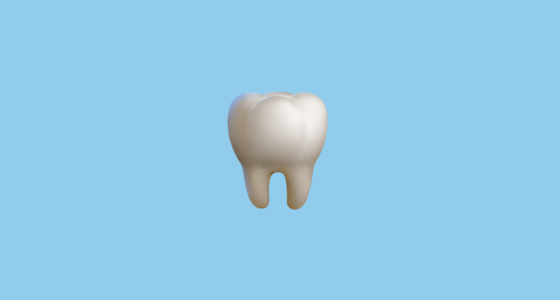 🦷 Tooth Emoji on Twitter Emoji Stickers 13.1
