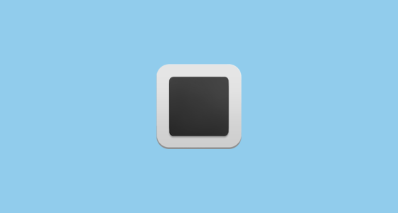 🔳 White Square Button Emoji on Twitter Emoji Stickers 13.1