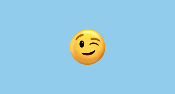 😉 Cara Guiñando El Ojo Emoji on Twitter Emoji Stickers 13.1