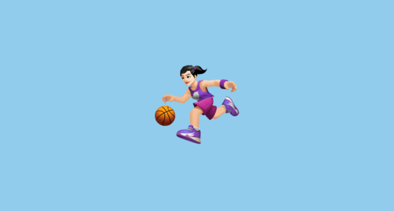 ⛹🏻‍♀️ Woman Bouncing Ball: Light Skin Tone Emoji on Twitter Emoji ...