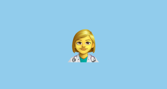 👩‍⚕️ Professionnelle De La Santé Emoji on Twitter Emoji Stickers 13.1