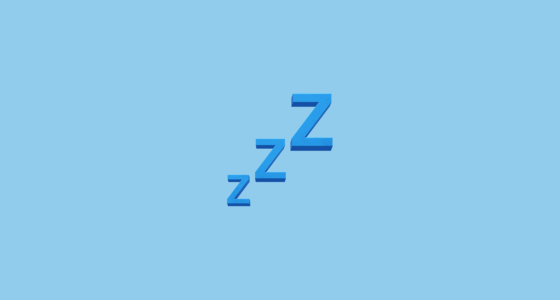 💤 Zzz Emoji on Twitter Emoji Stickers 13.1