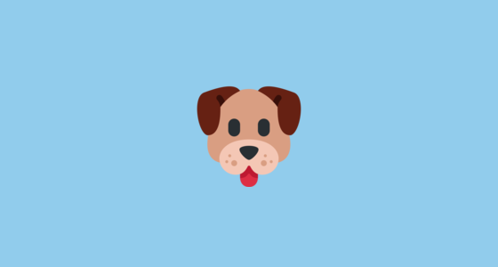 🐶 Dog Face Emoji on Twitter Twemoji 15.0