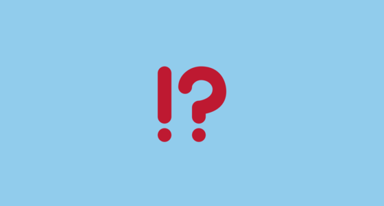 ⁉️ Uitroepteken En Vraagteken Emoji on Twitter Twemoji 15.0